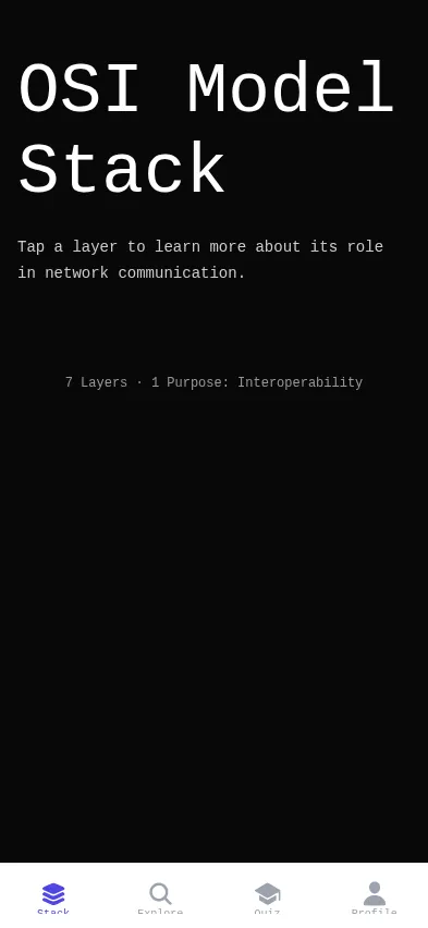 OSI Model Explorer