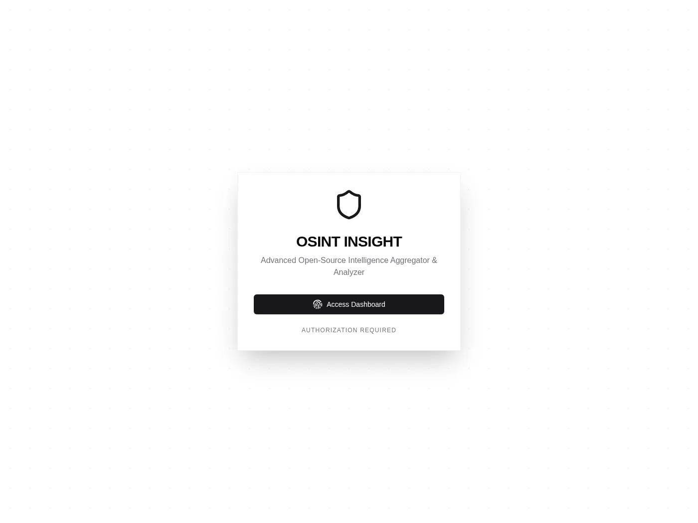 OSINT Insight Dashboard