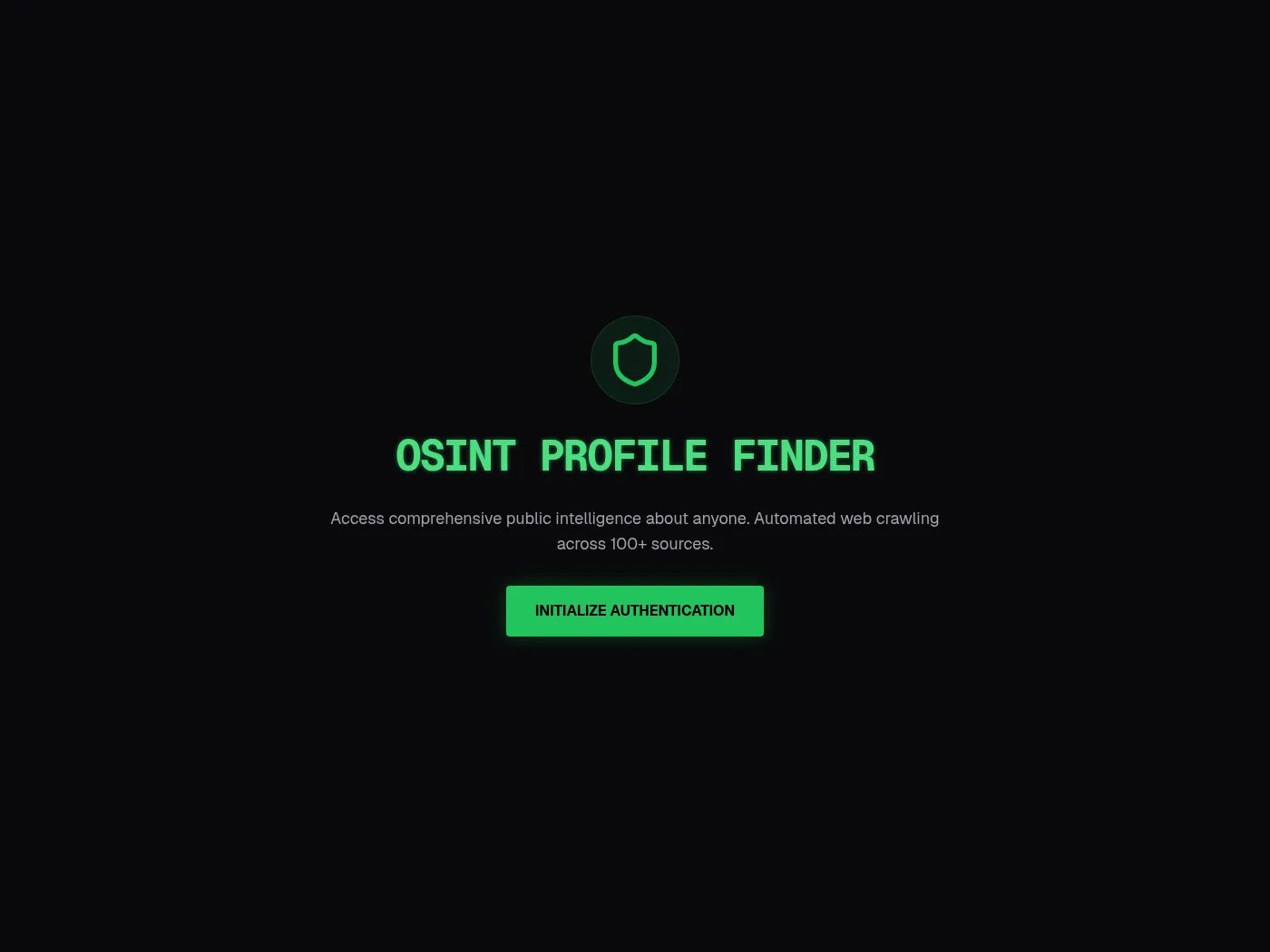 OSINT Profile Finder