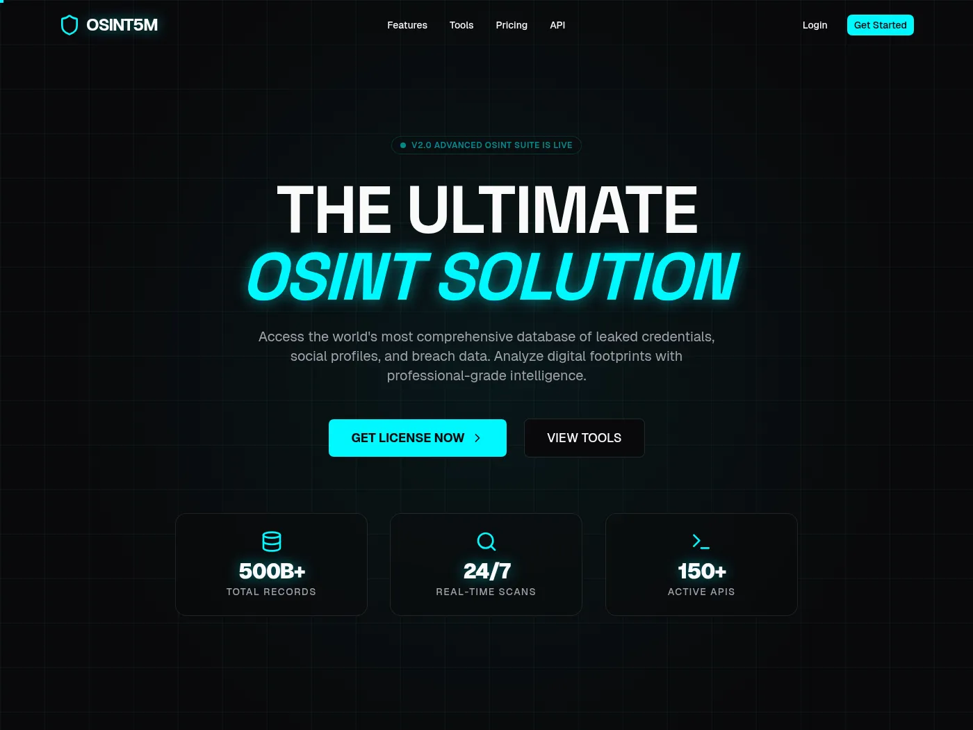 Osint5m Landing Suite