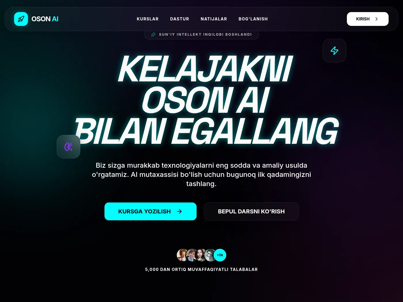 Oson AI Pro Landing Page