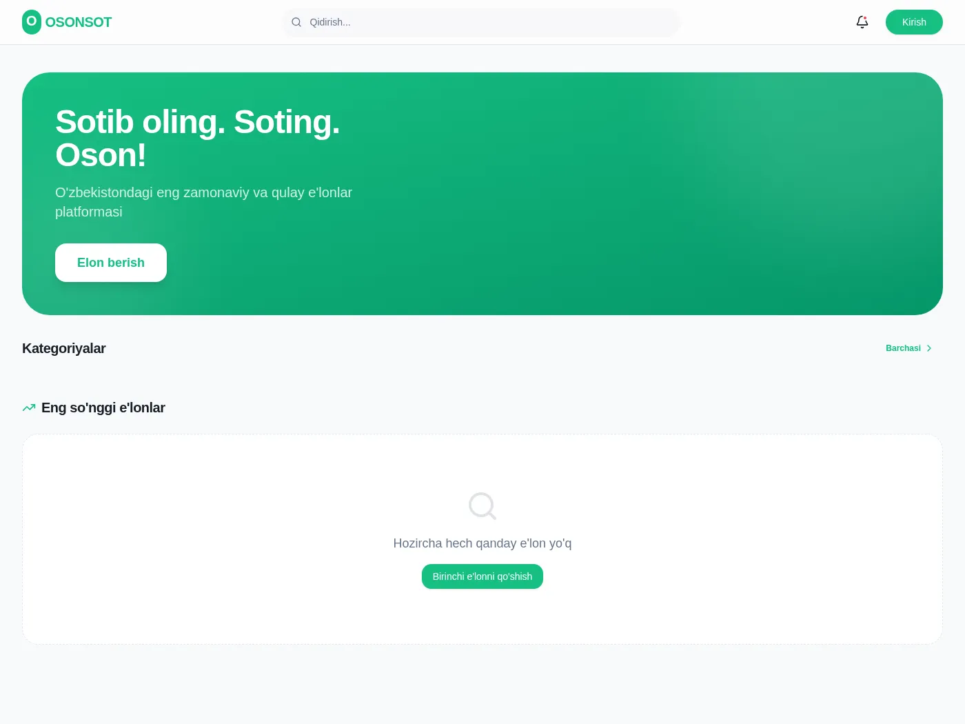 OsonSot Marketplace