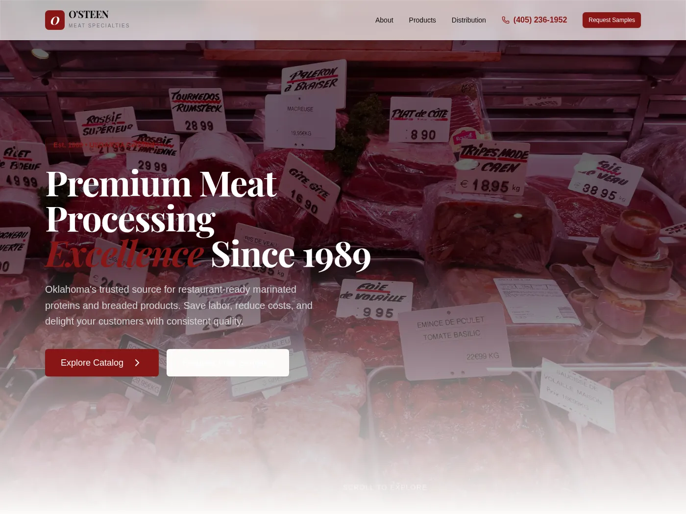 Osteen Meats Website