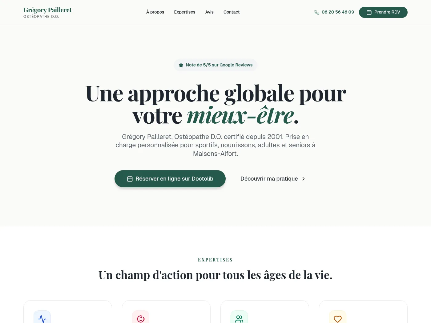 Ostéo Maisons-Alfort Website
