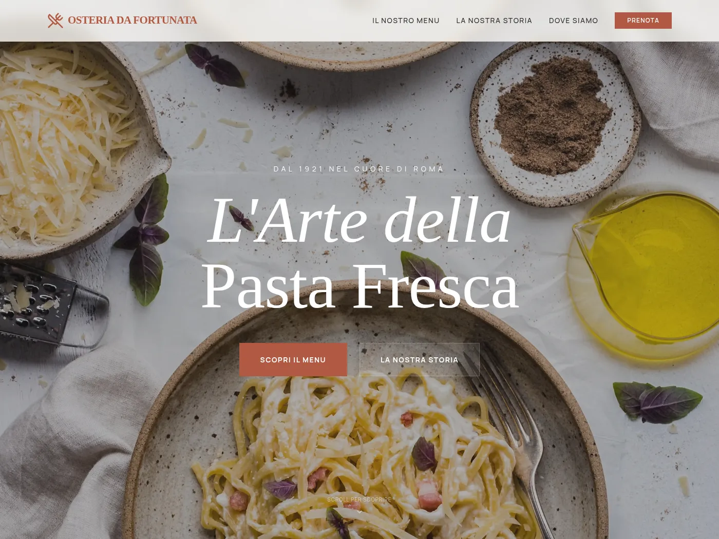 Osteria da Fortunata Site