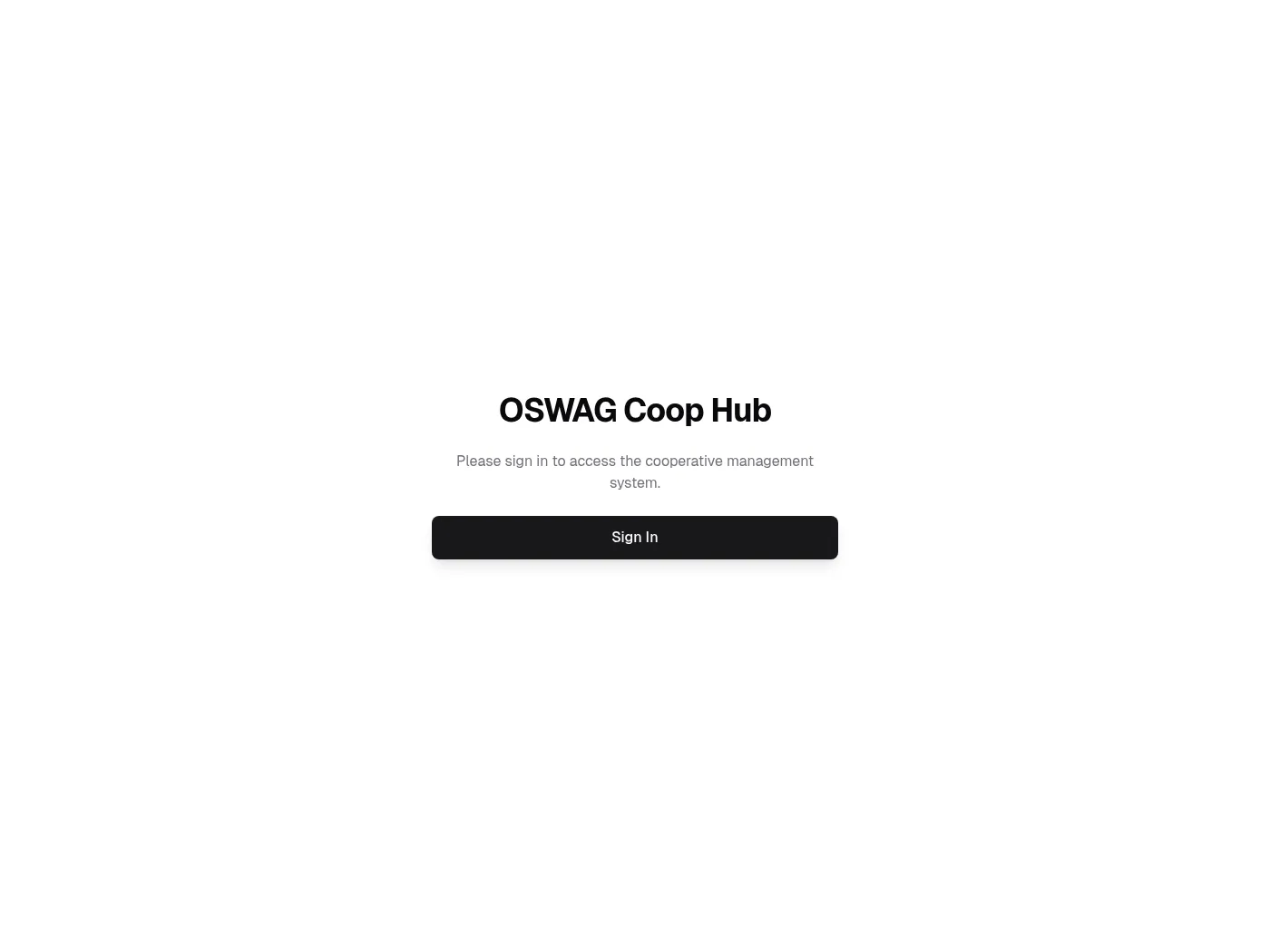 OSWAG Coop Hub