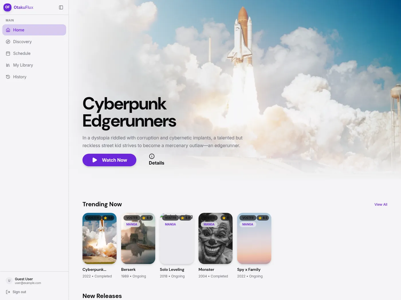 OtakuFlux Streaming Hub