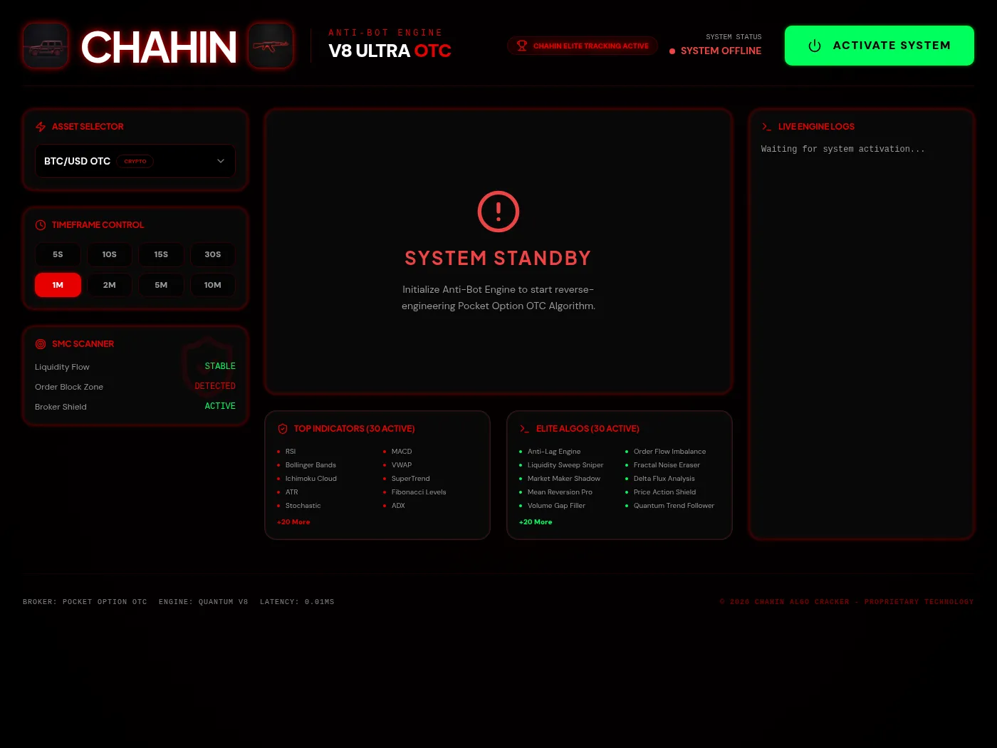 OTC Algo Cracker Web App