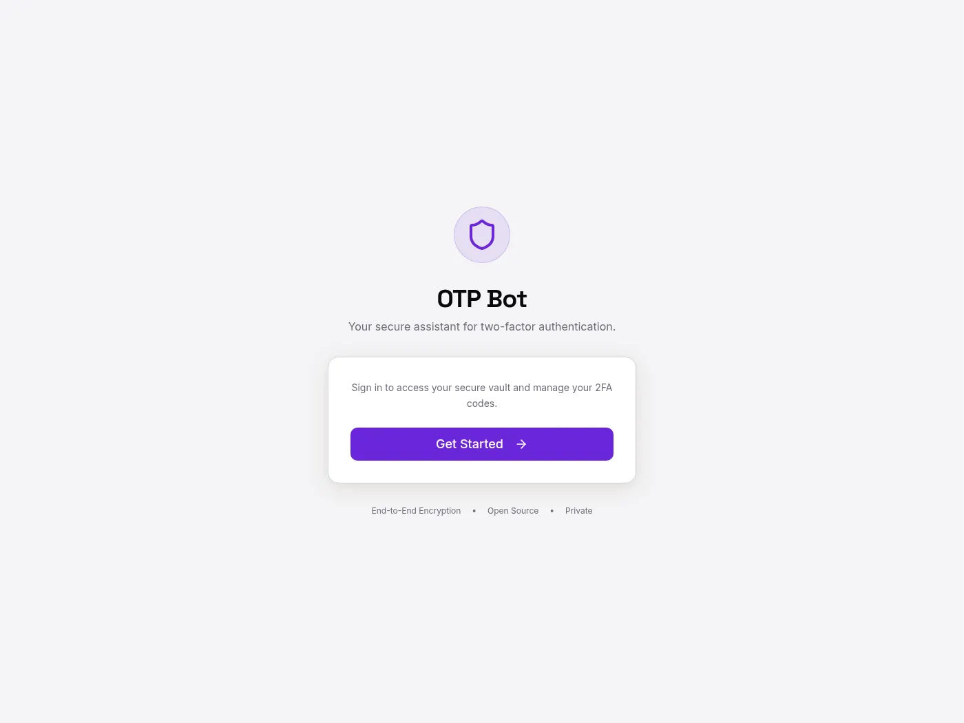 OTP Bot 2FA Assistant