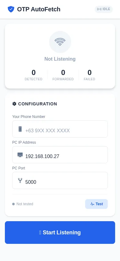 OTP AutoFetch Android