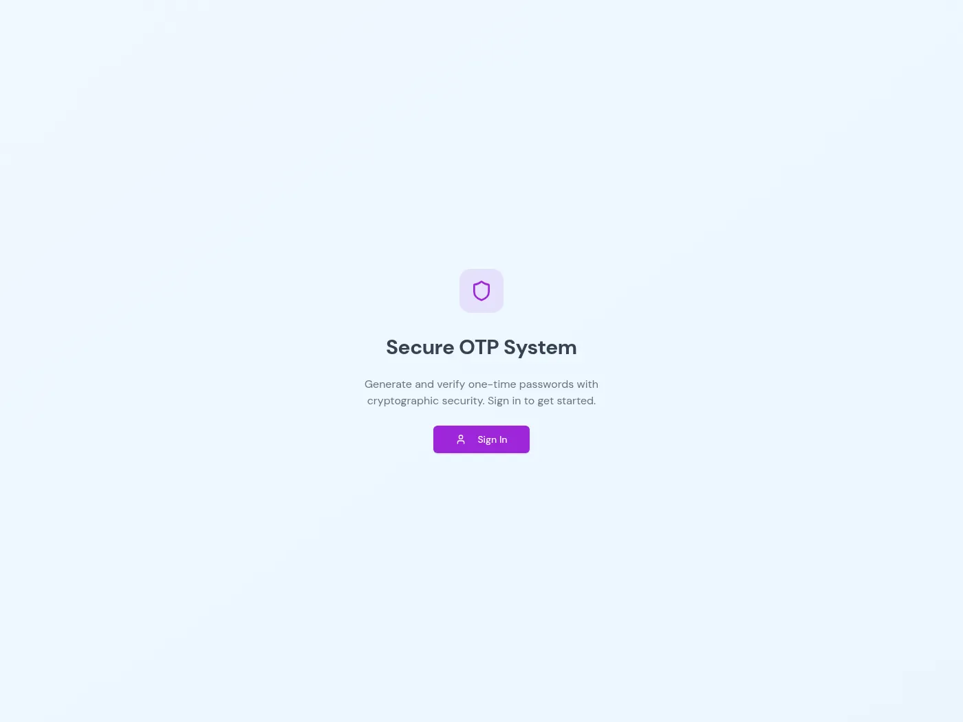 OTP Secure Verifier
