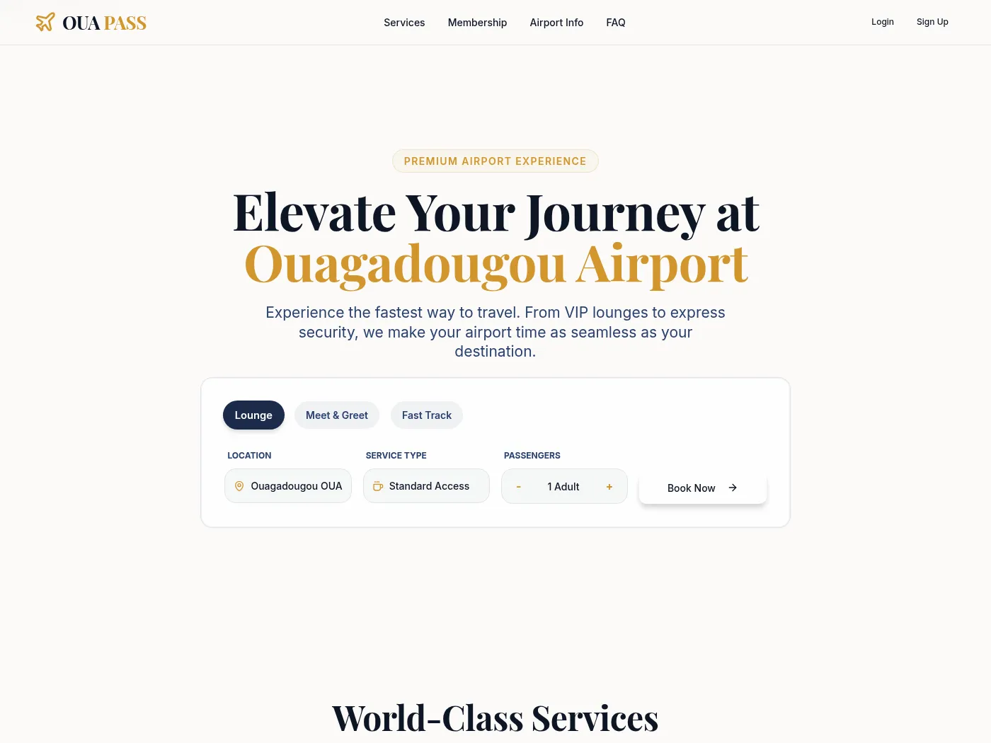 Ouagadougou Airport Fast Track