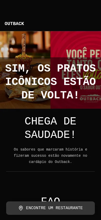 Outback Promo Landing