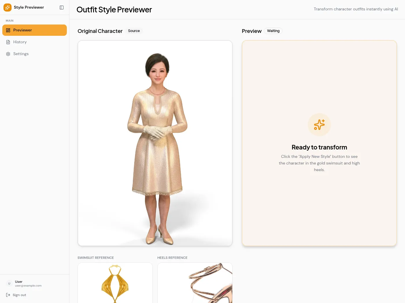 Outfit Style Previewer