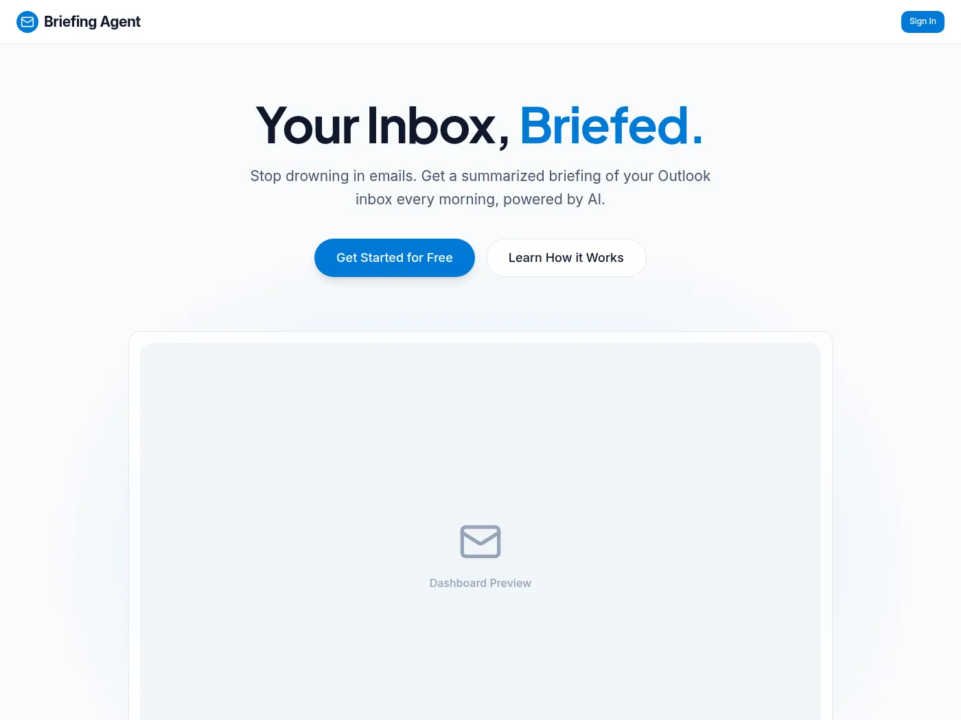 Outlook Briefing Agent