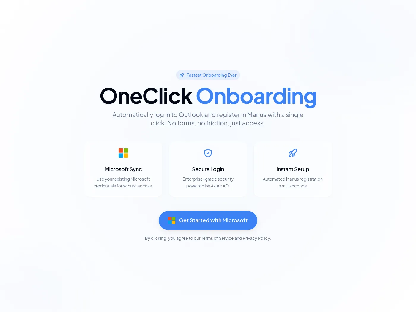 OneClick Onboarding Portal
