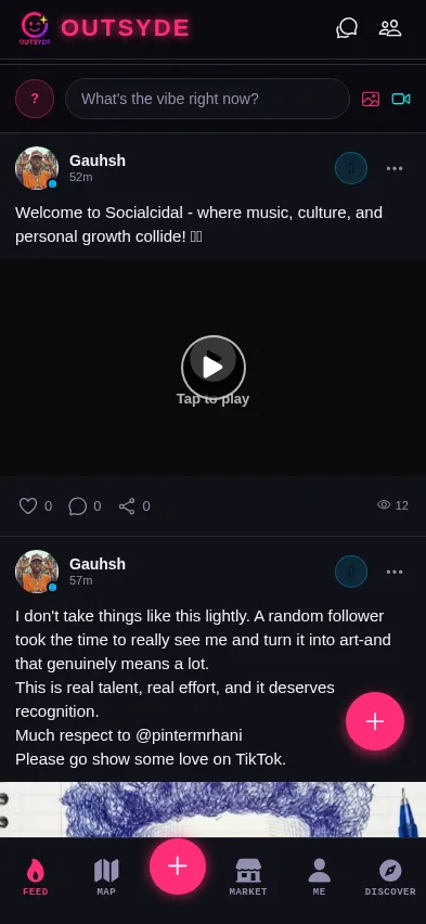 OUTSYD Vibe Social App