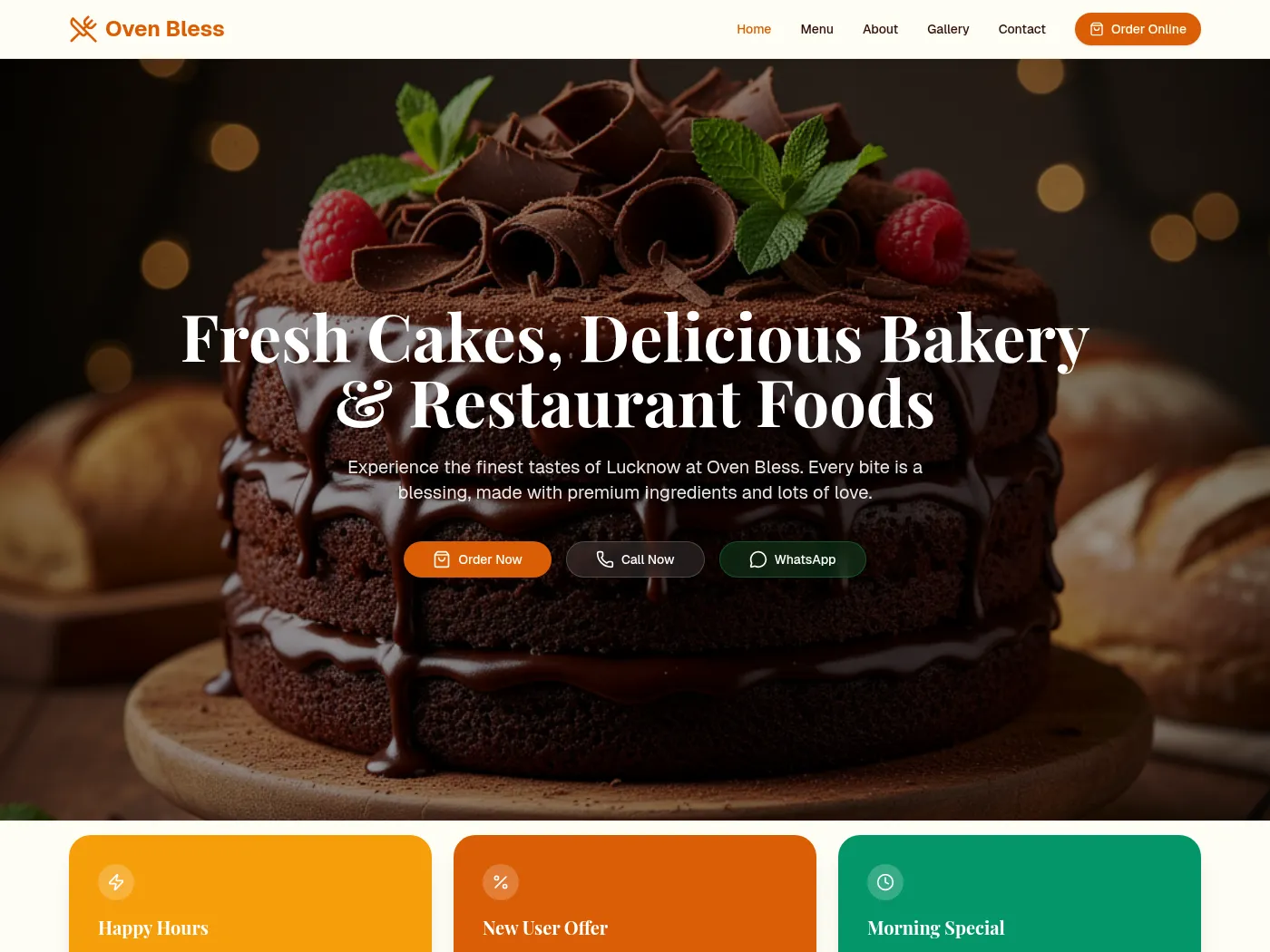 Oven Bless Website