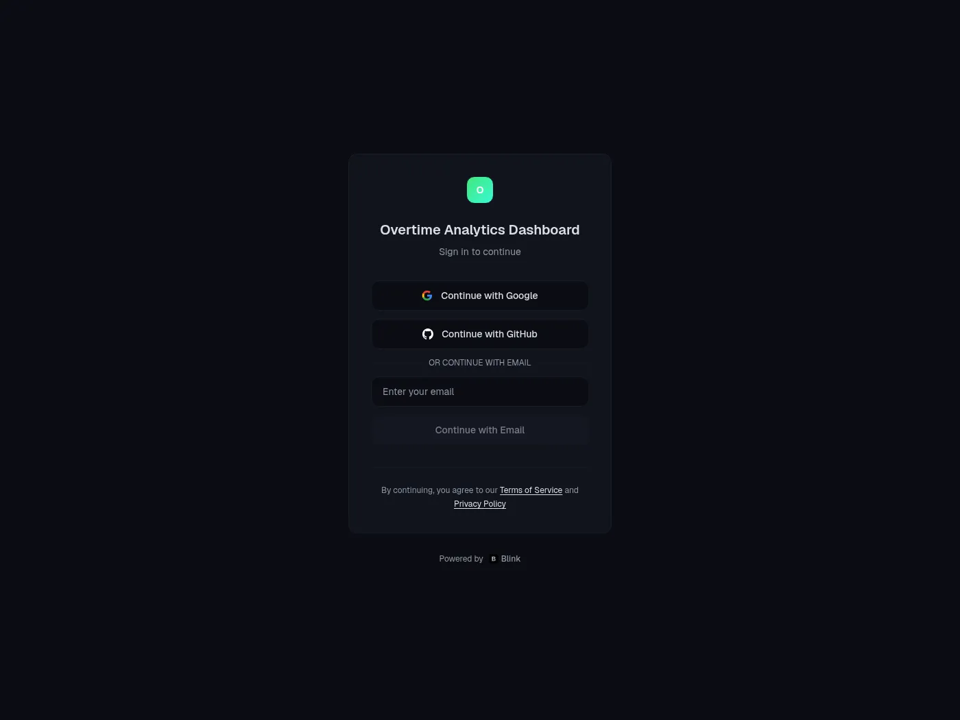 Overtime Analytics Dashboard