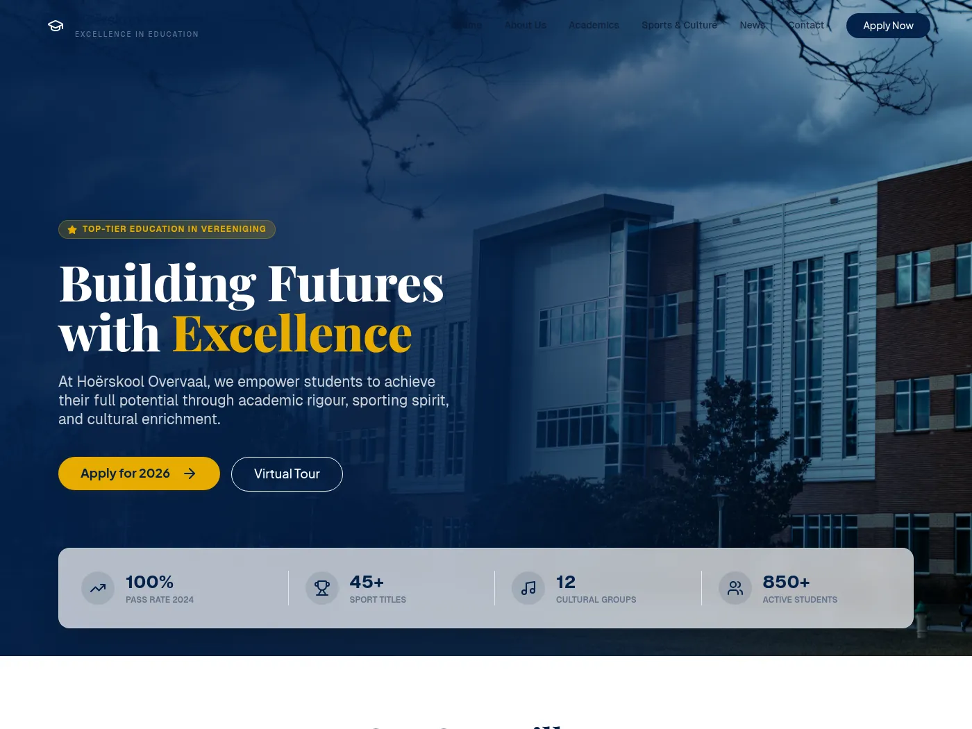 Overvaal School Website