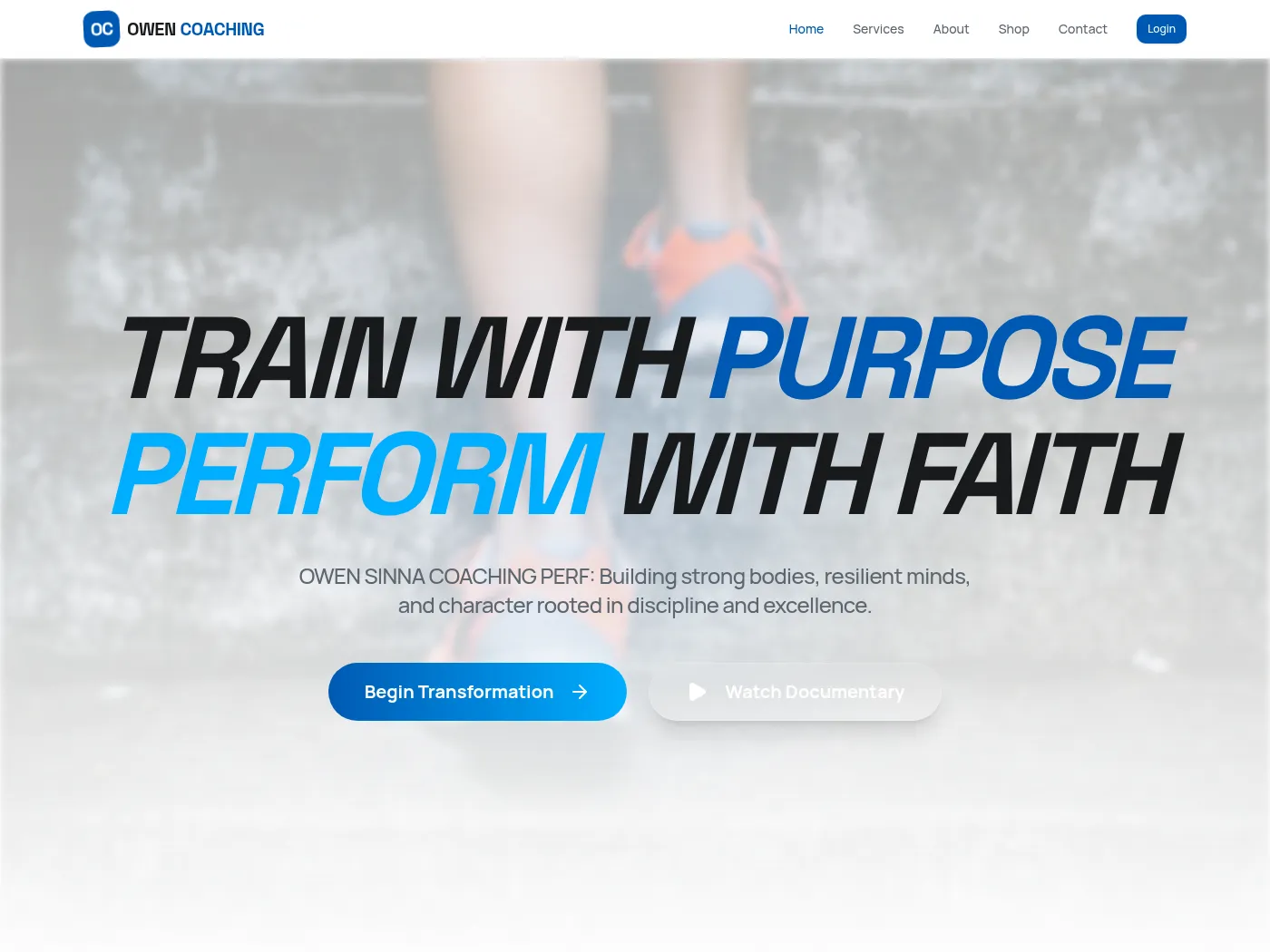 Owen Coaching Web Portal