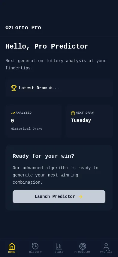 OzLotto Predictor Pro