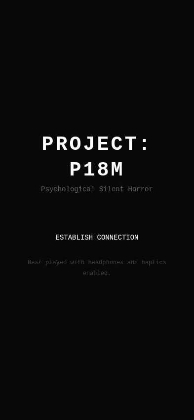 PROJECT: P18M Horror Game