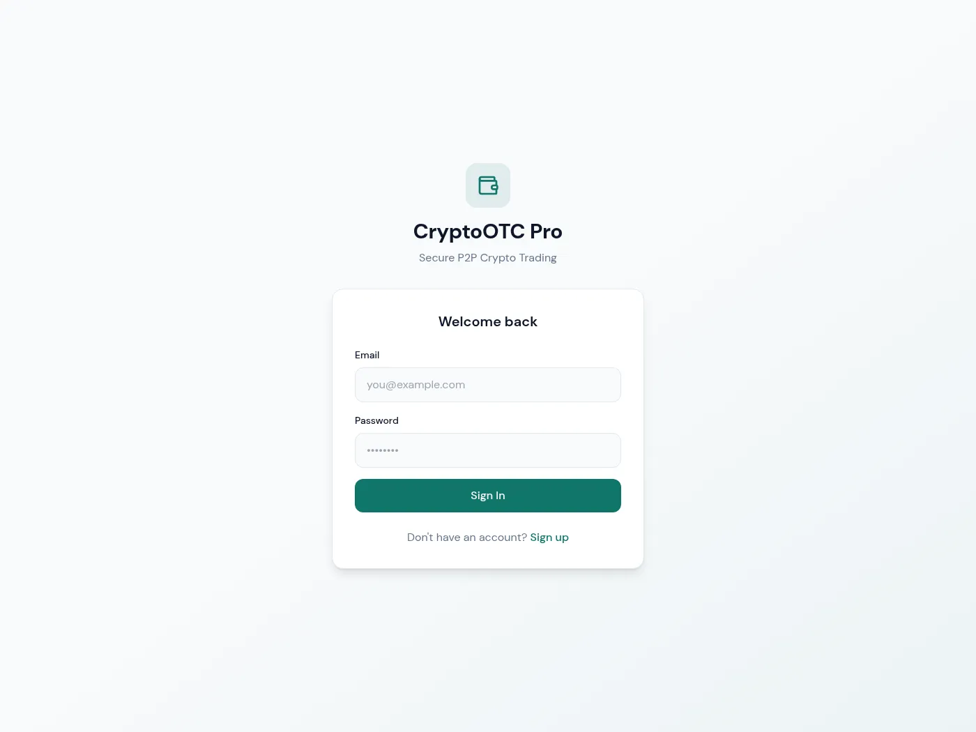 P2P Crypto Marketplace