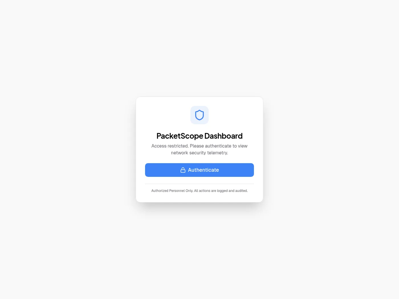 PacketScope Dashboard