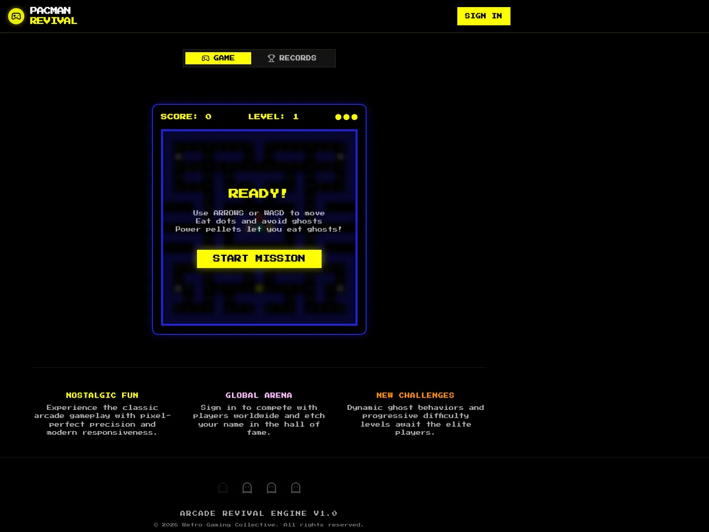 Pacman Arcade Revival