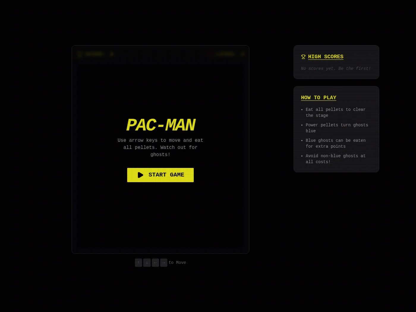 Pacman Arcade Clone