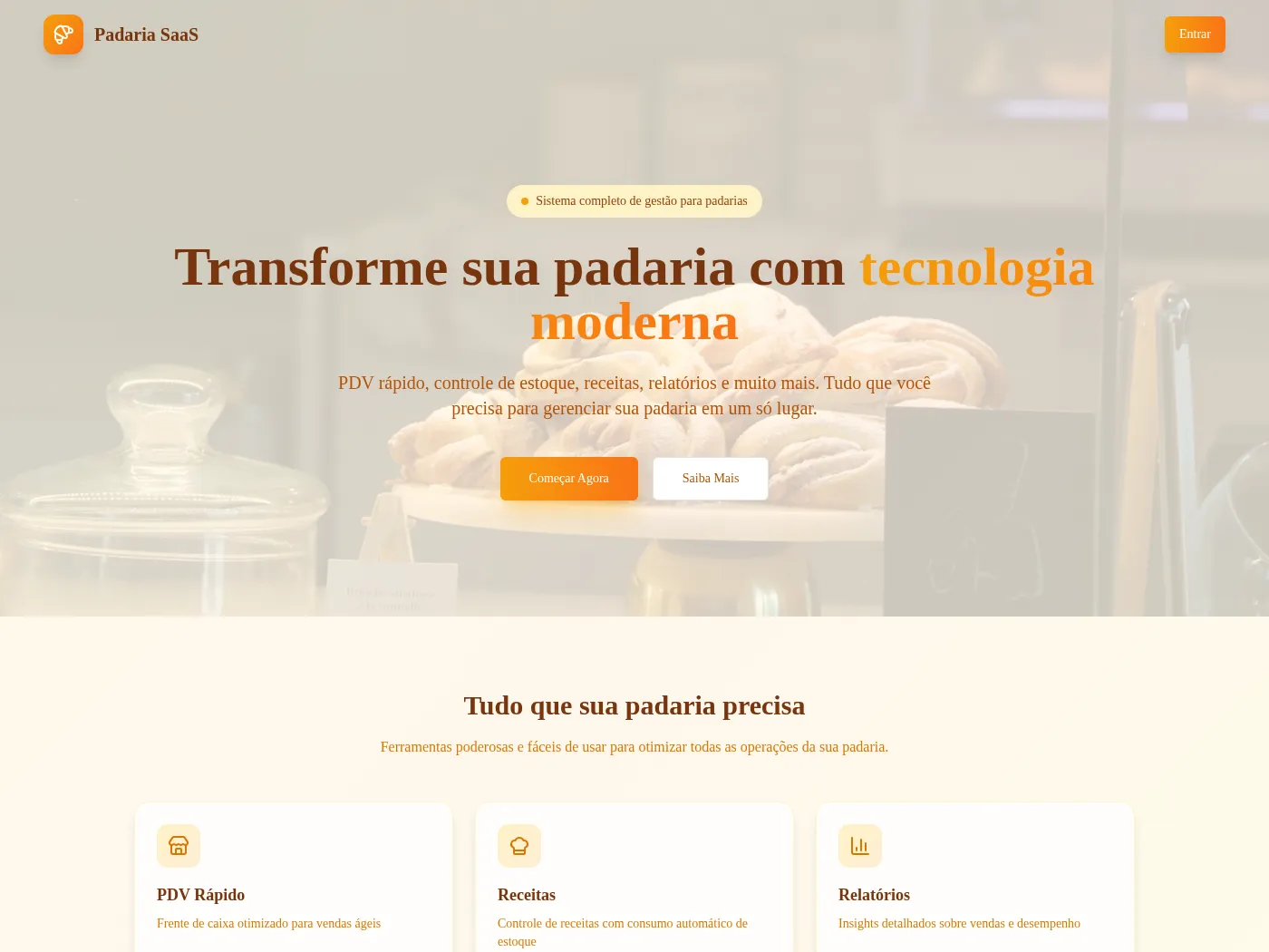 Padaria Admin SaaS