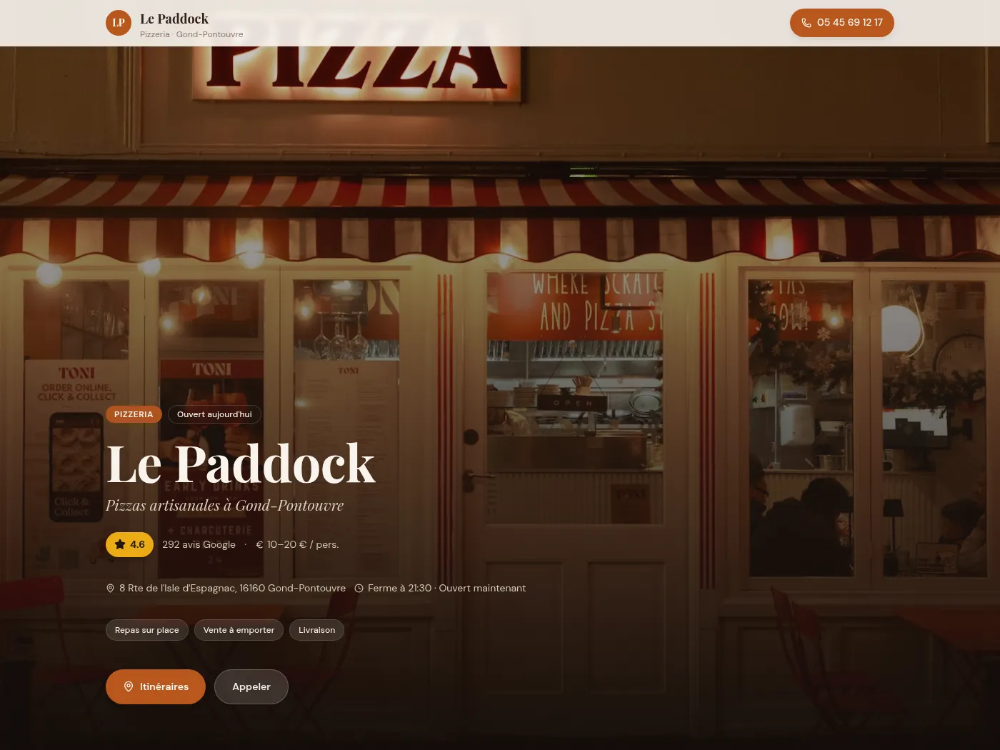 Le Paddock Pizza Hub