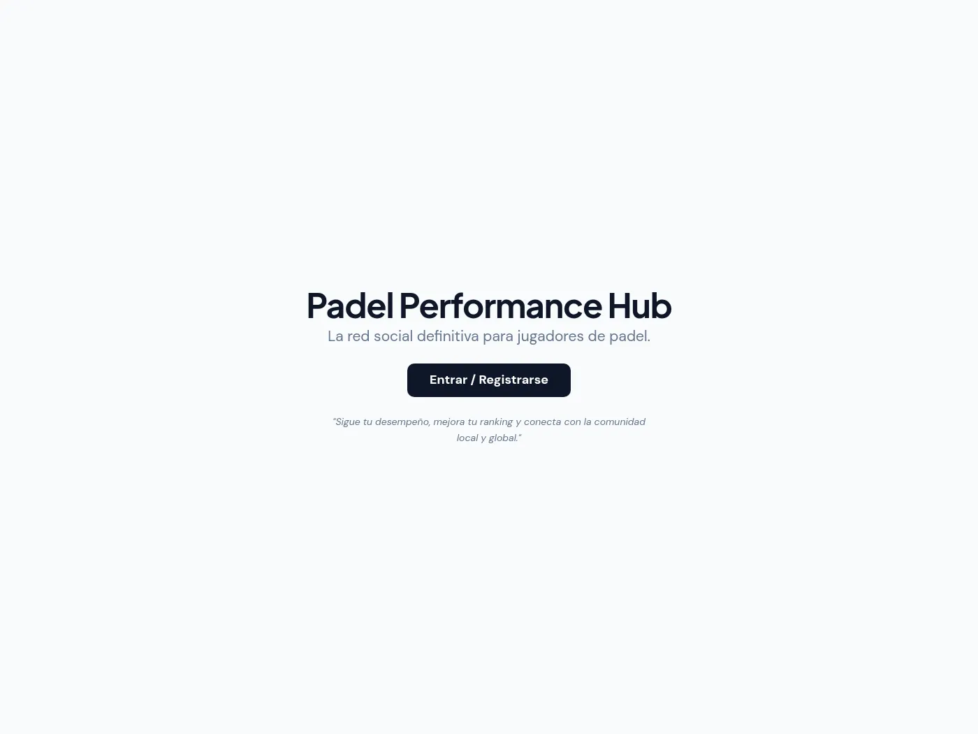 Padel Performance Hub