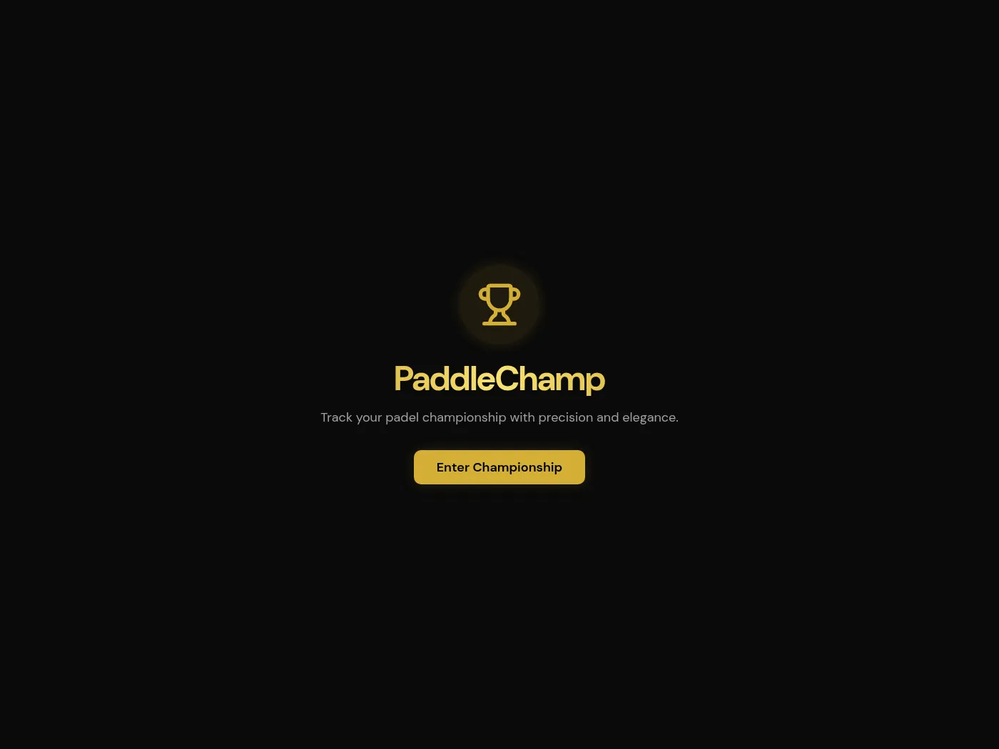 PaddleChamp Dashboard