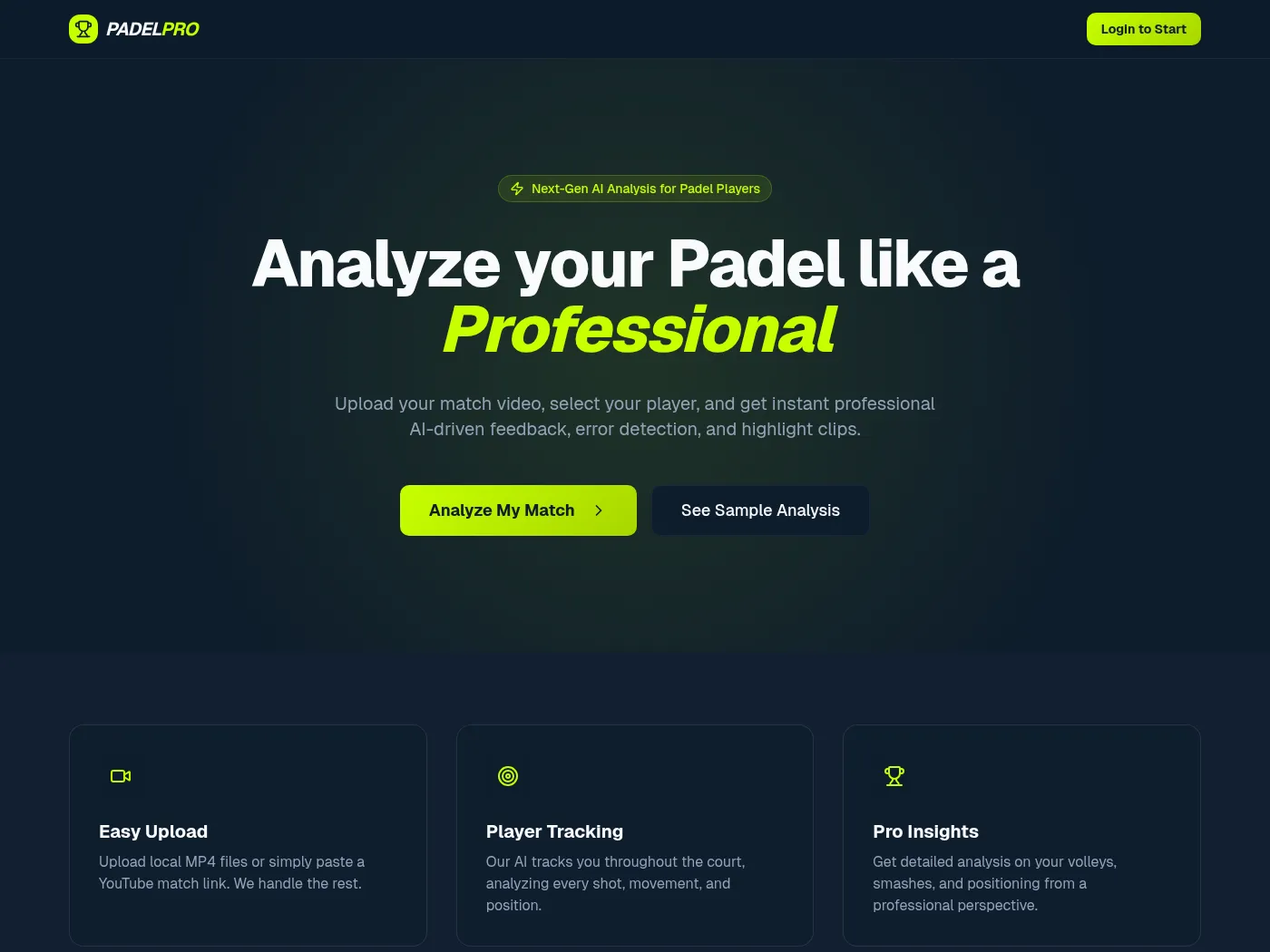 Padel Pro Analyzer