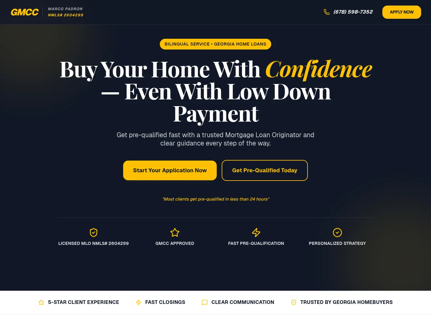 Padron Mortgage Landing