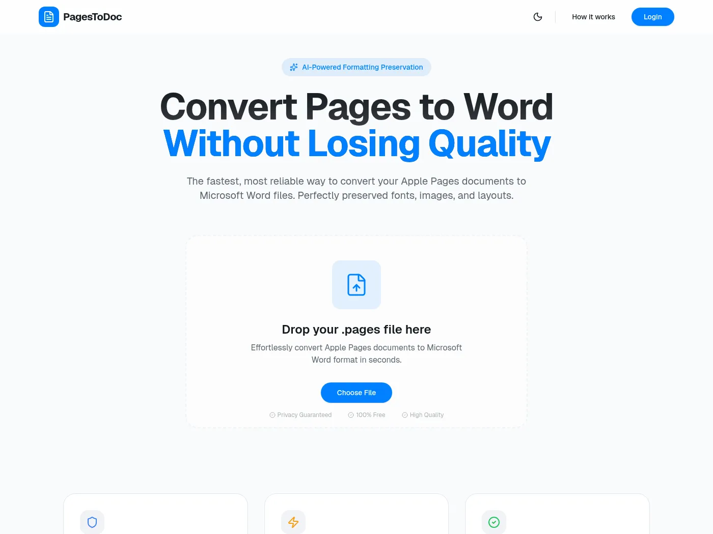 Pages to Doc Converter