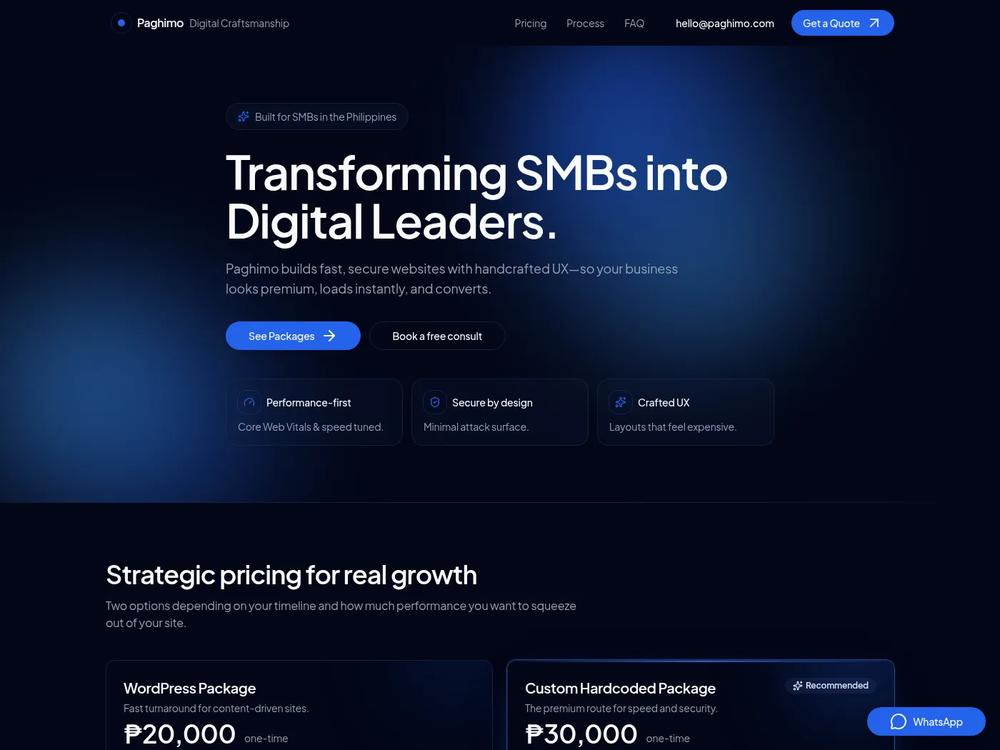 Paghimo Digital Agency Site