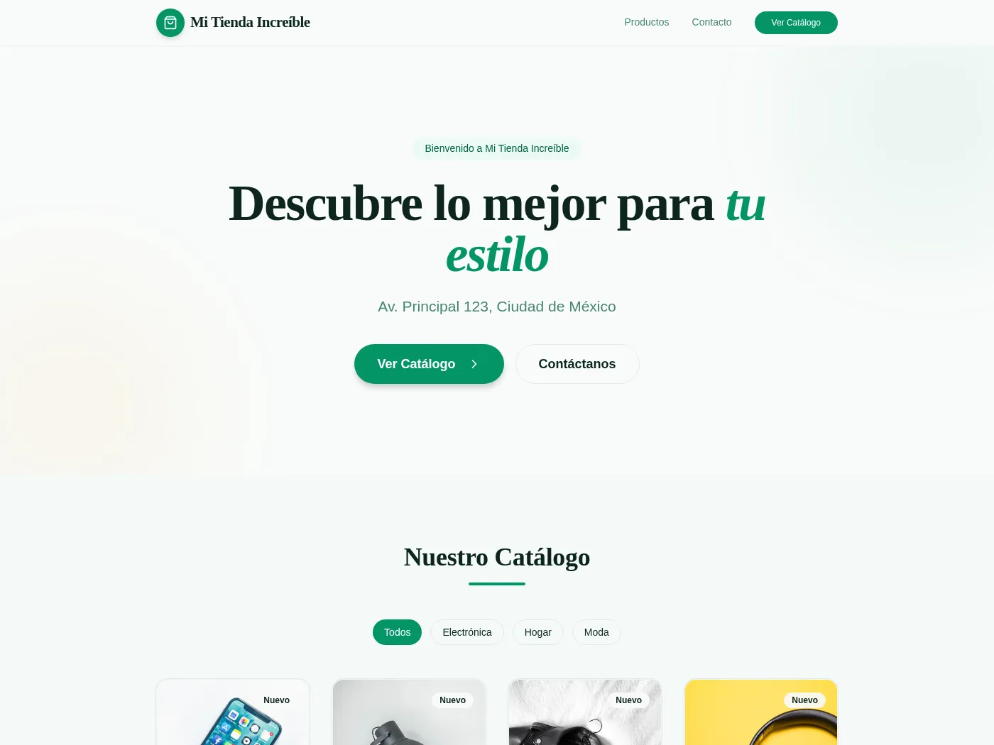 Catálogo Fácil Web