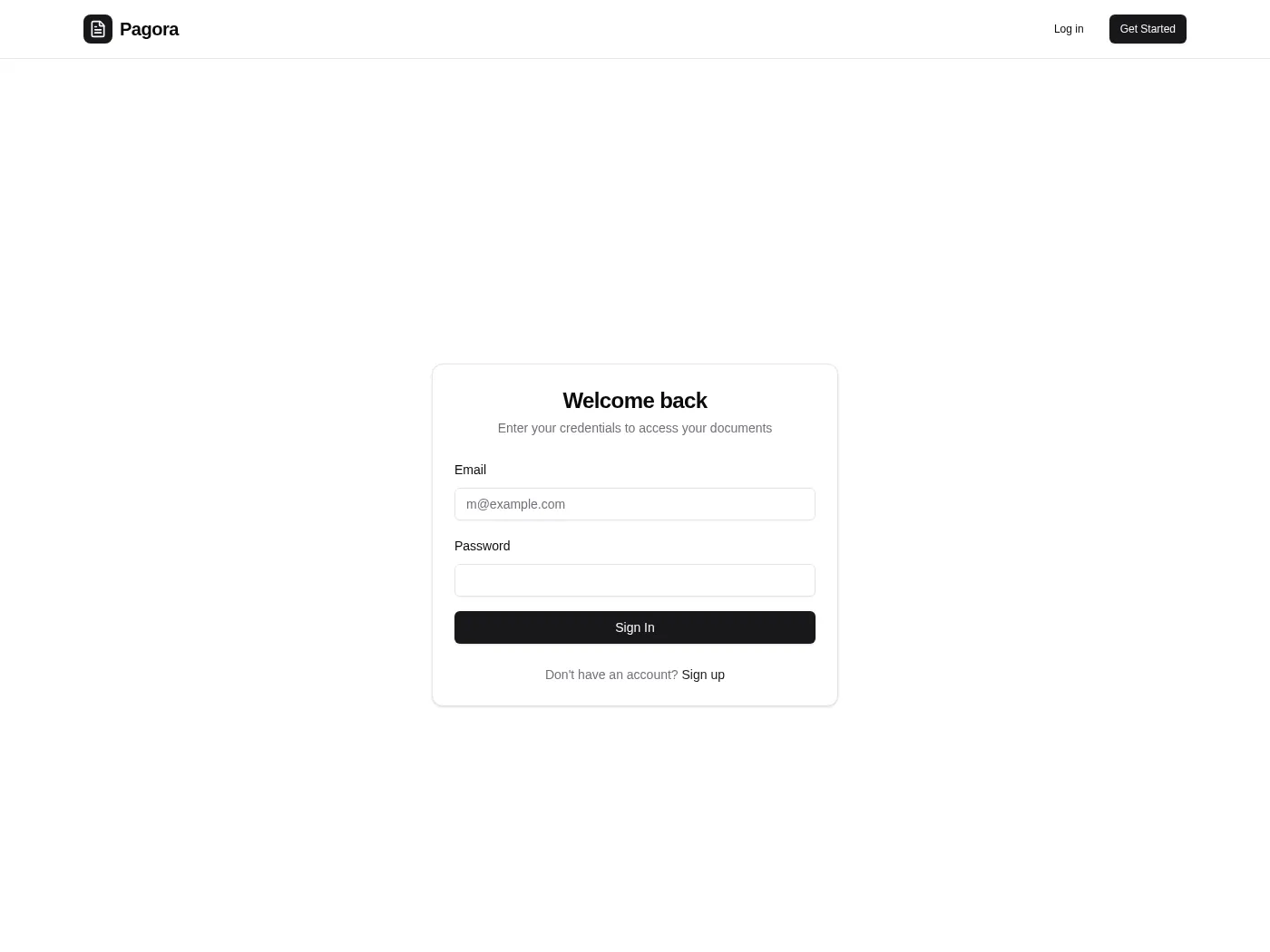Pagora Document Editor
