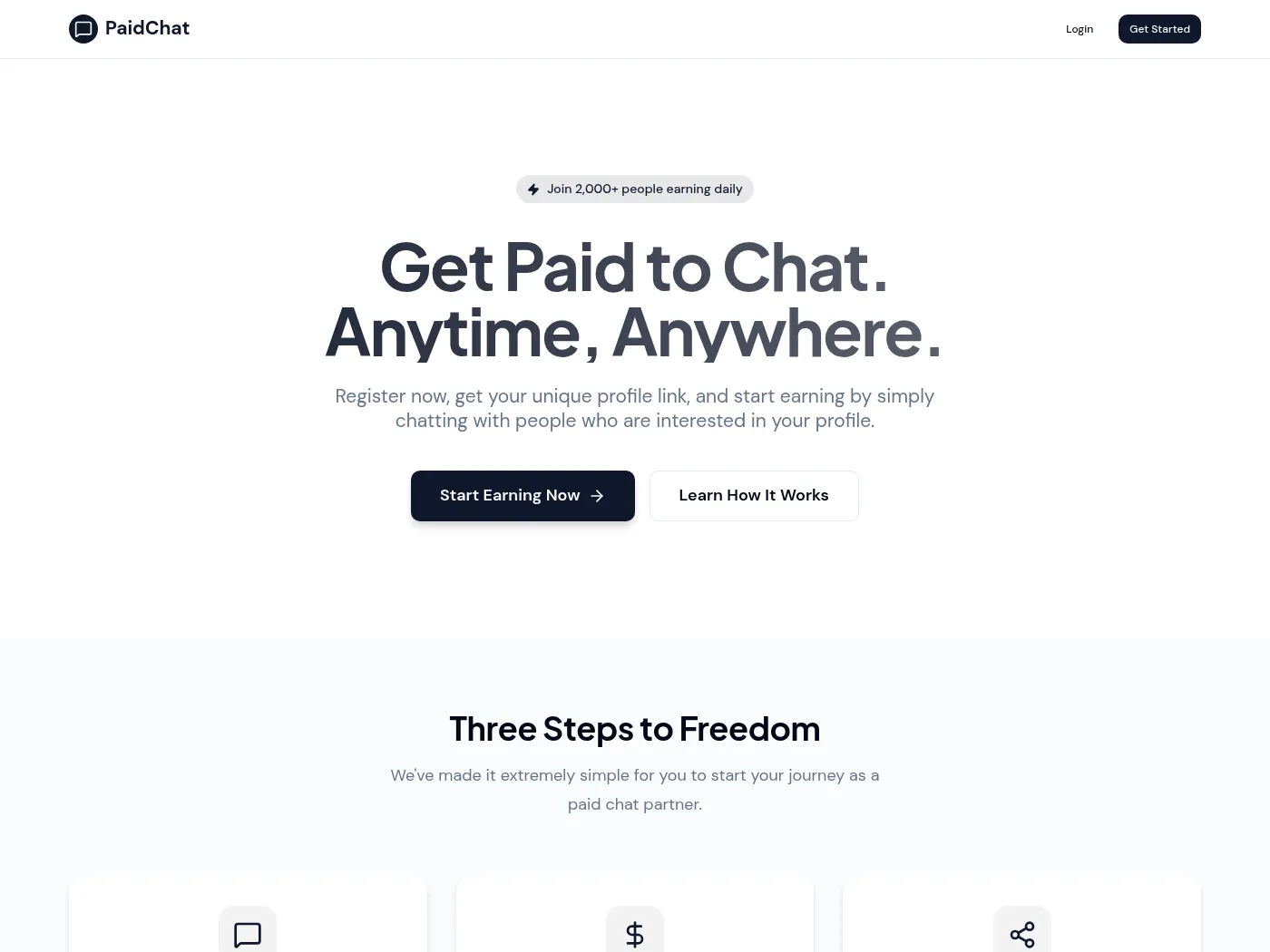 Get Paid Chat Portal