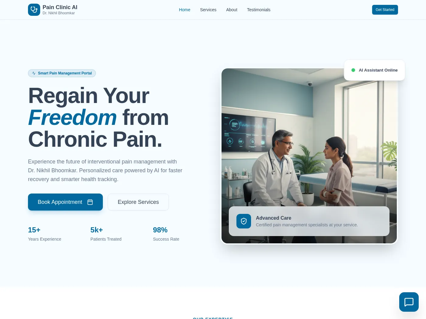 Pain Clinic AI Portal