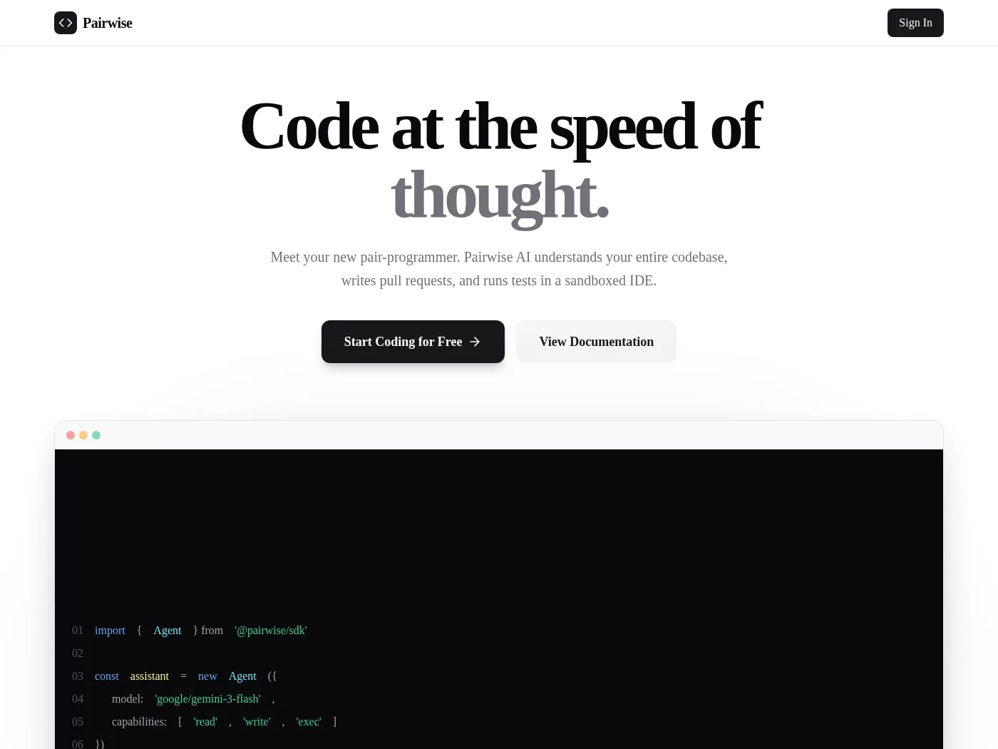 Pairwise AI Coder