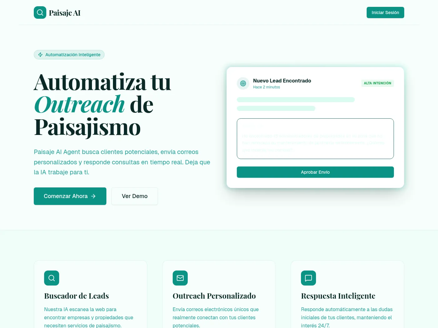 Paisaje AI Agent