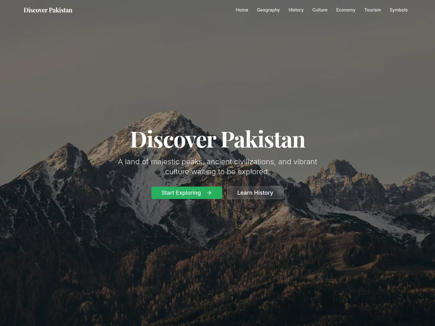 Discover Pakistan Web