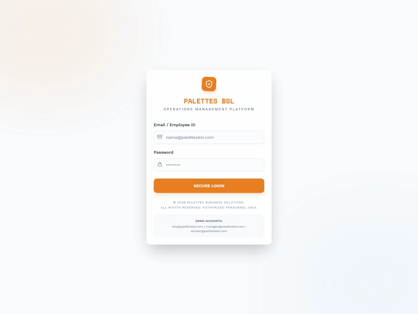 Palettes BSL AI Ops Suite