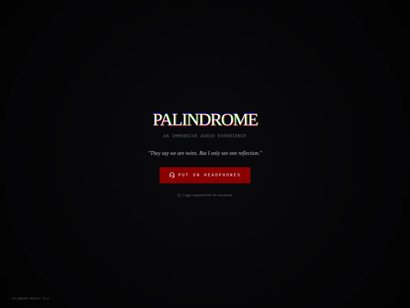 Palindrome Soundscape