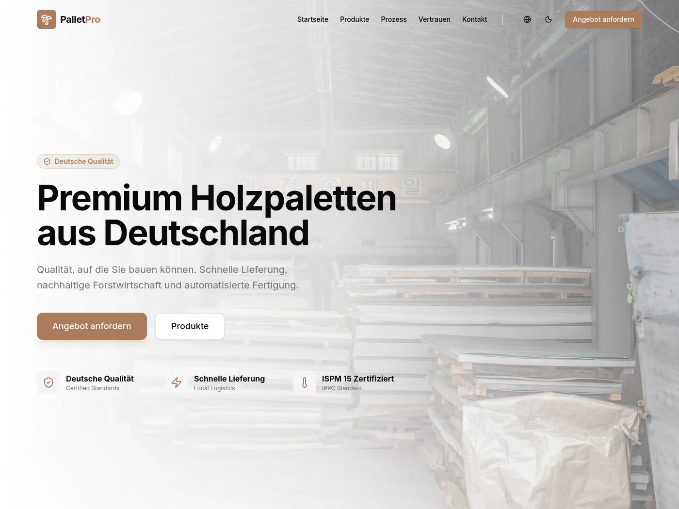 PalletPro Web Experience