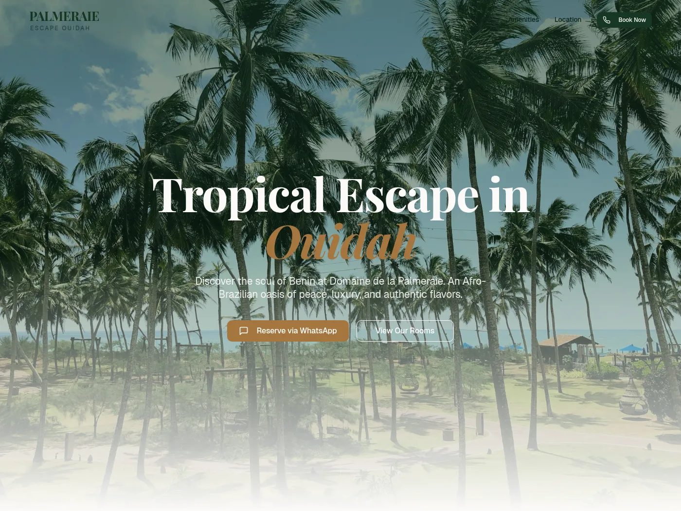Palmeraie Escape Web